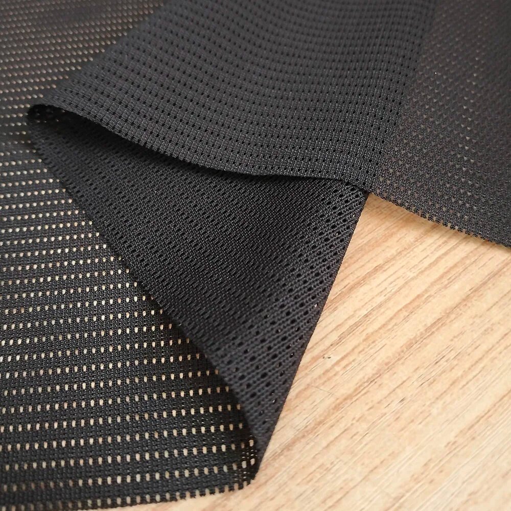 Эластичная сетчатая ткань Спандекс/полиэстер белого цвета 110 см 90cmx110cm, Black