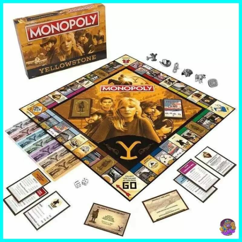 Yellowstone Йеллоустонская монополия Настольная игра Карточная игра Шахматная карта