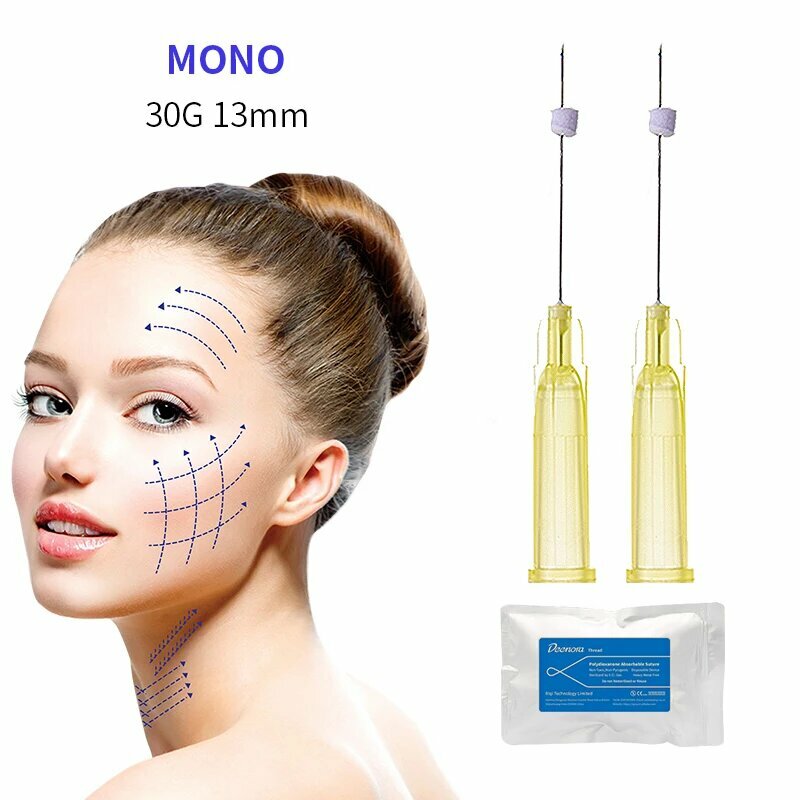 Медицинские нити PCL мононити 30G 26G 27G 29G 20PCS PCL 27G 50mm