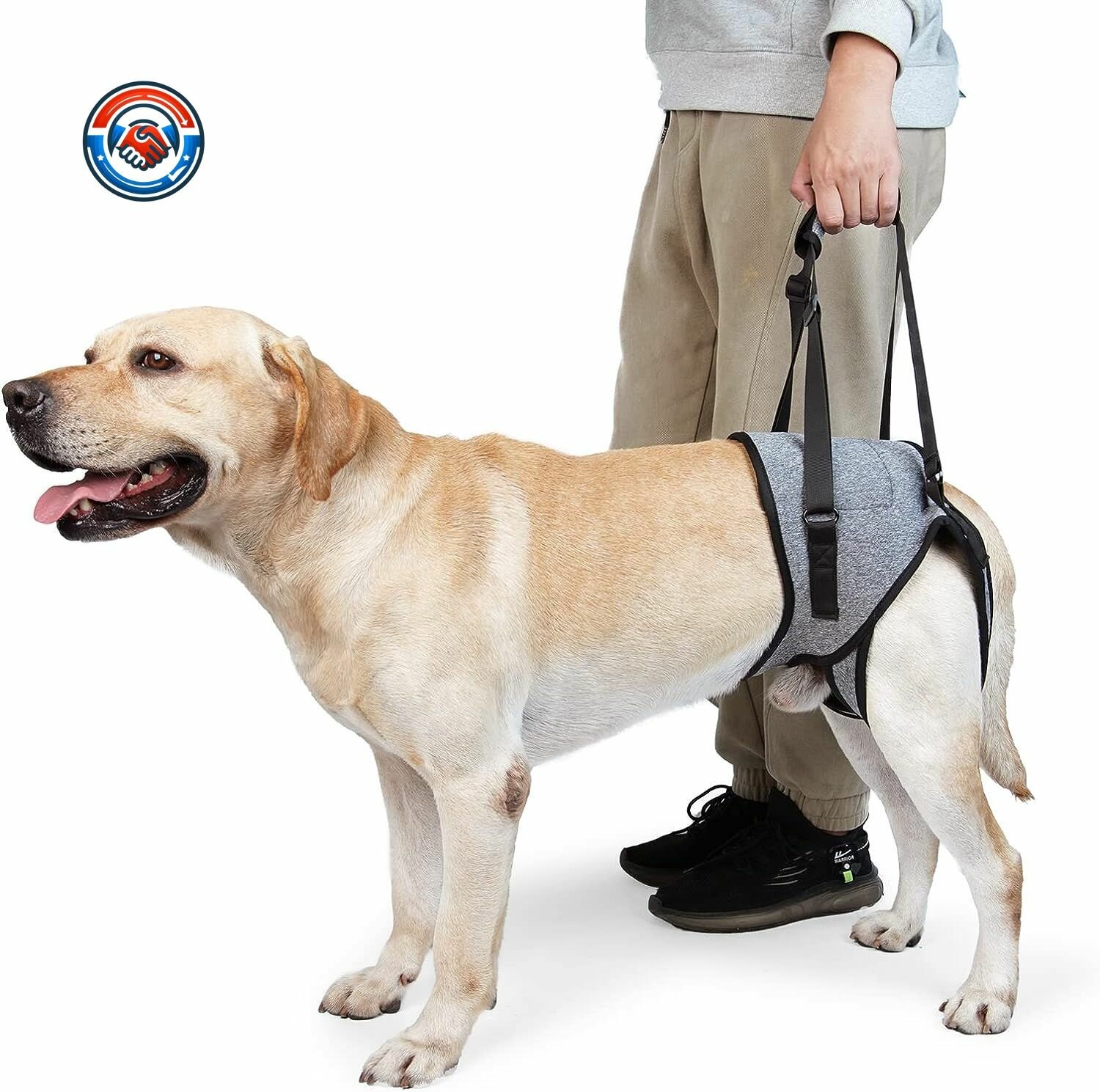 Автобокс для животных, слинг-переноска для собак с защитой от мочеиспускания, регулируемая поддерживающая шлейка для пожилых и больных питомцев, удобная ручка и надежная фиксация живота