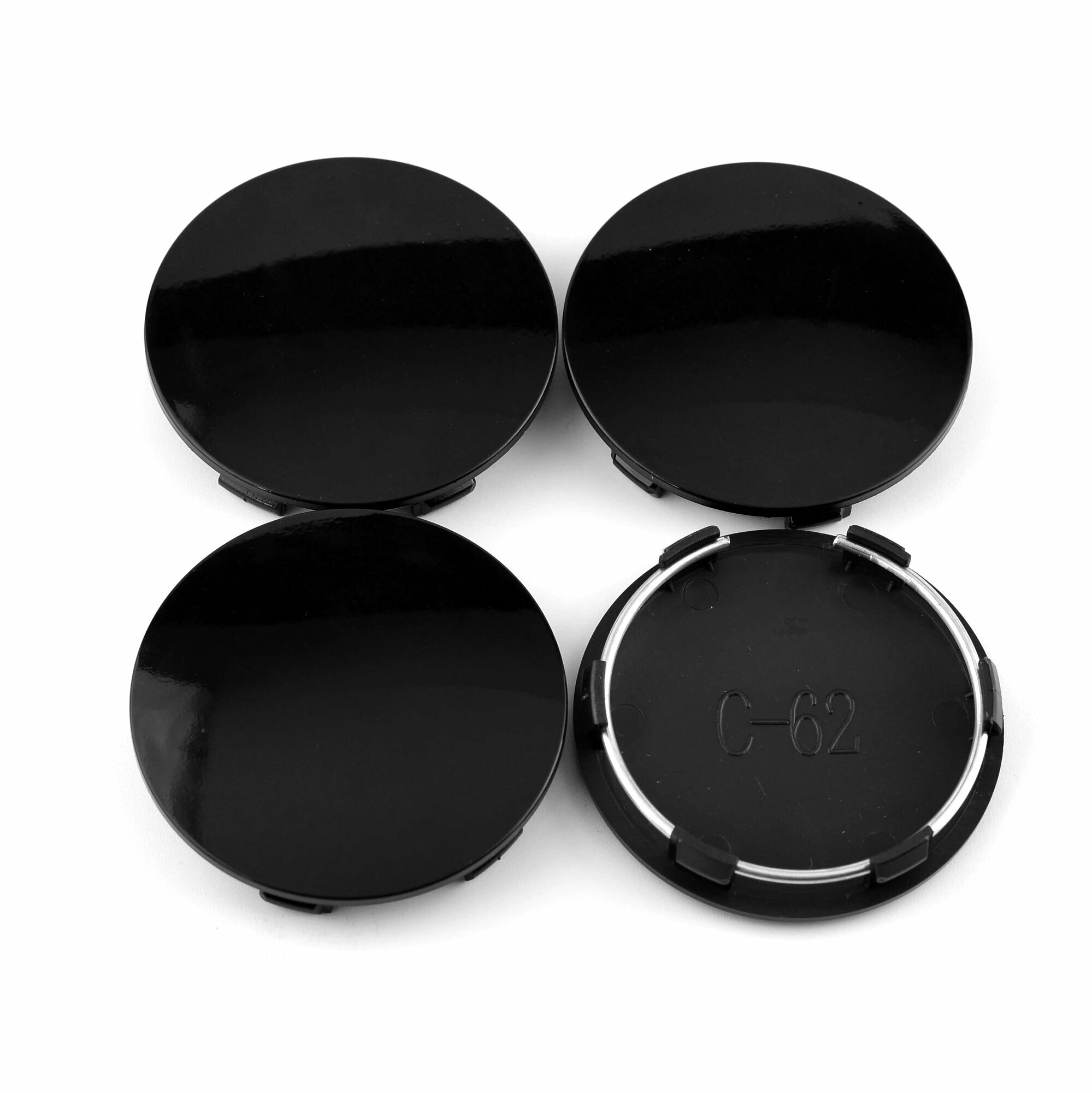 Gtownworks 4 шт. 62 мм 58 мм японский гоночный сплав центральная крышка ступицы колеса для бронзового обода центральное украшение автомобиля внешние аксессуары, Черный