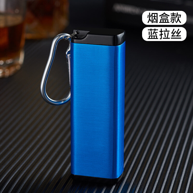 Плотная пачка из 6 сигарет, водонепроницаемый и устойчивый к давлению металлический портсигар с кольцом для ключей, выдвижной портативный ящик для хранения на открытом воздухе.
