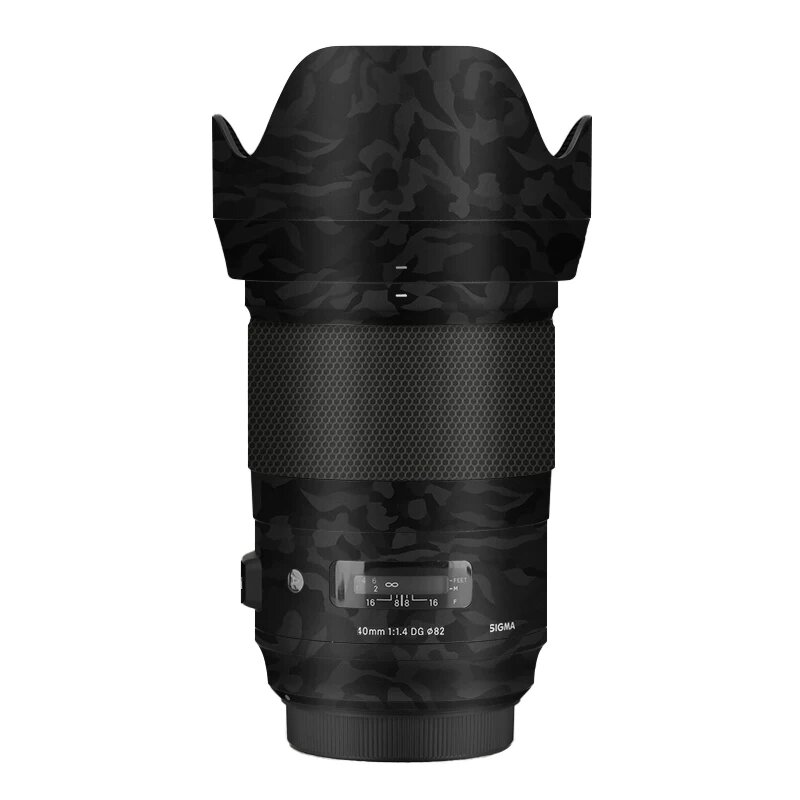 Защитная пленка для объектива Sigma 40mm F1.4 Art с креплением Canon EF - Черный теневой камуфляж