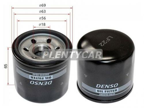 Фильтр масляный hyundai solaris 1.4 17-/subaru forester 2 Denso 2603400640