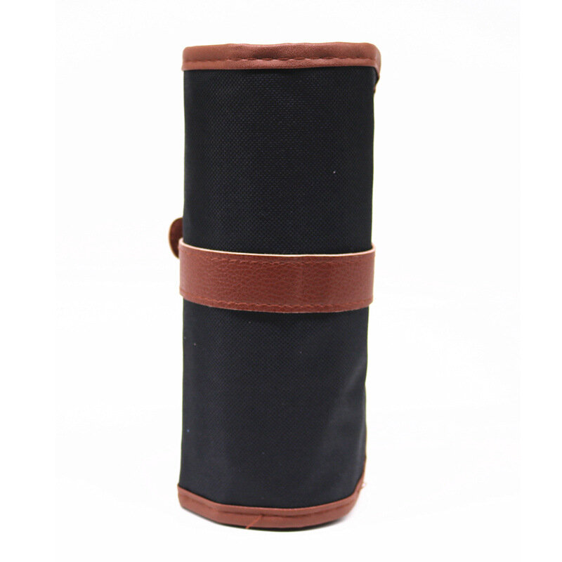 Оптовый канвасный пенальный шторок 24/36/48/72 отверстия большая вместимость канвасный пенальный сумка для карандашей для набросков цветных карандашей для рисования канцелярий 72-отверстие пенальное шторок [кожа ребро]