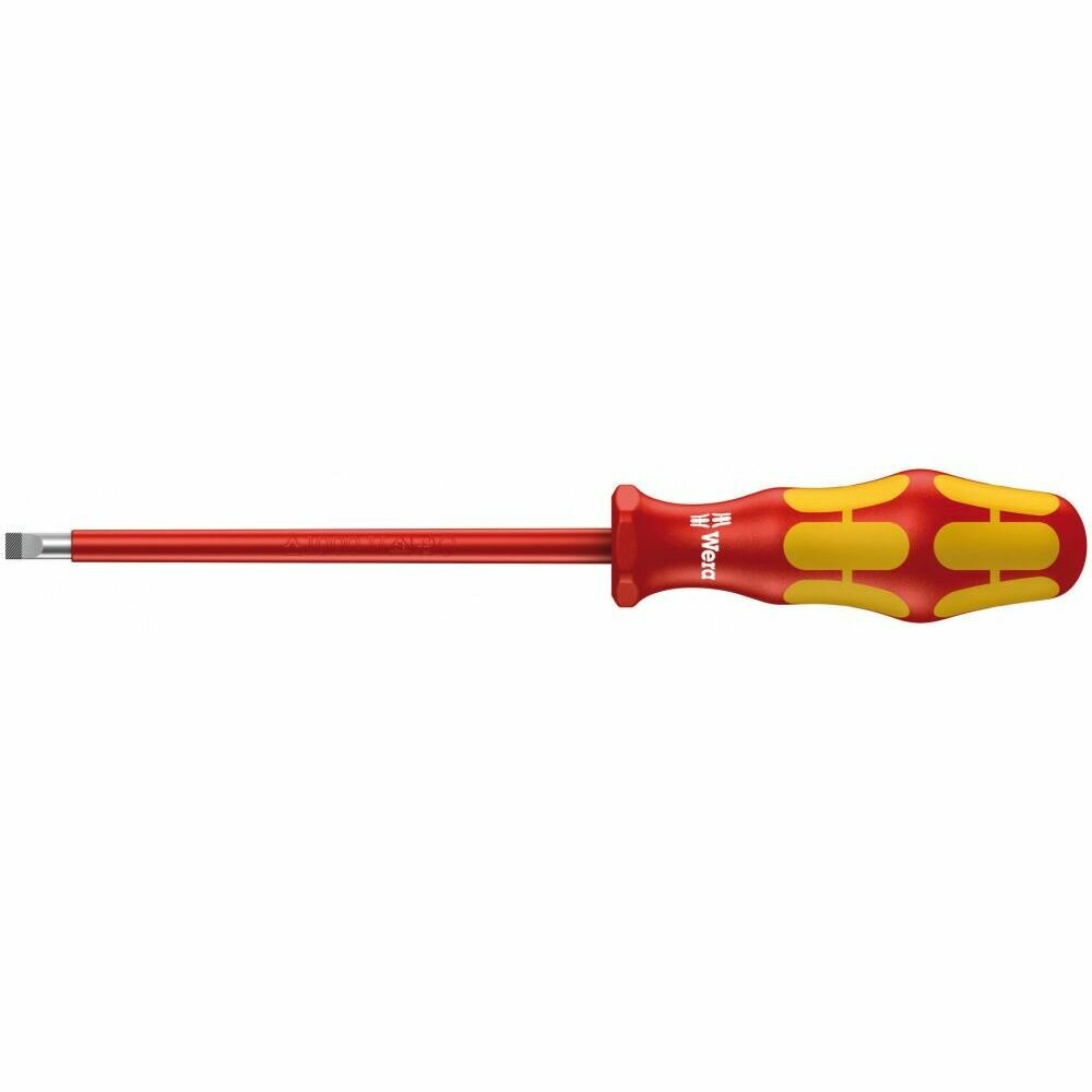 Отвёртка Wera диэлектрическая шлицевая, 1.2 x 6.5 x 200 мм 160 i SL VDE
