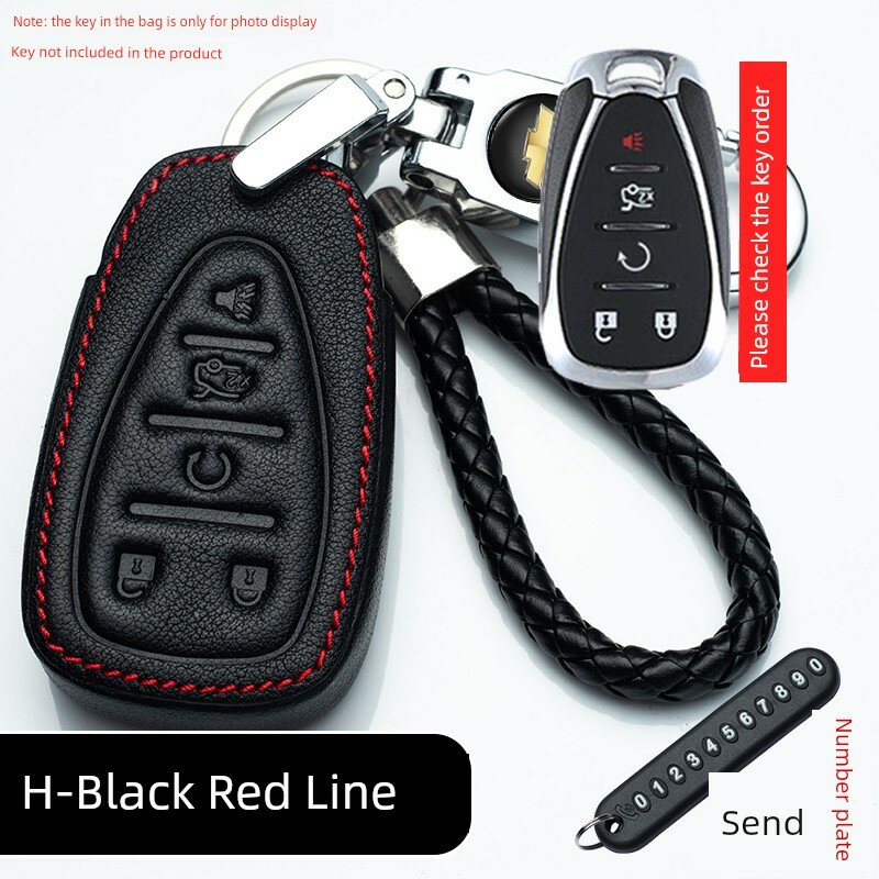 Умный ключевой брелок для Chevrolet Cruze 2020-2024 с пятикнопочным, красная линия, аксессуар для ключа