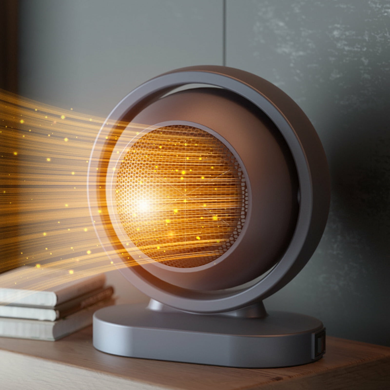 Вентилятор-обогреватель, Квартирный обогреватель, Вентилятор для циркуляции воздуха и обогрева, Персональный маленький вентилятор для дома и офиса, Тип электрообогревателя: Вентилятор-обогреватель, Применение: ванная, Спальня, Жилая комната, Установка: