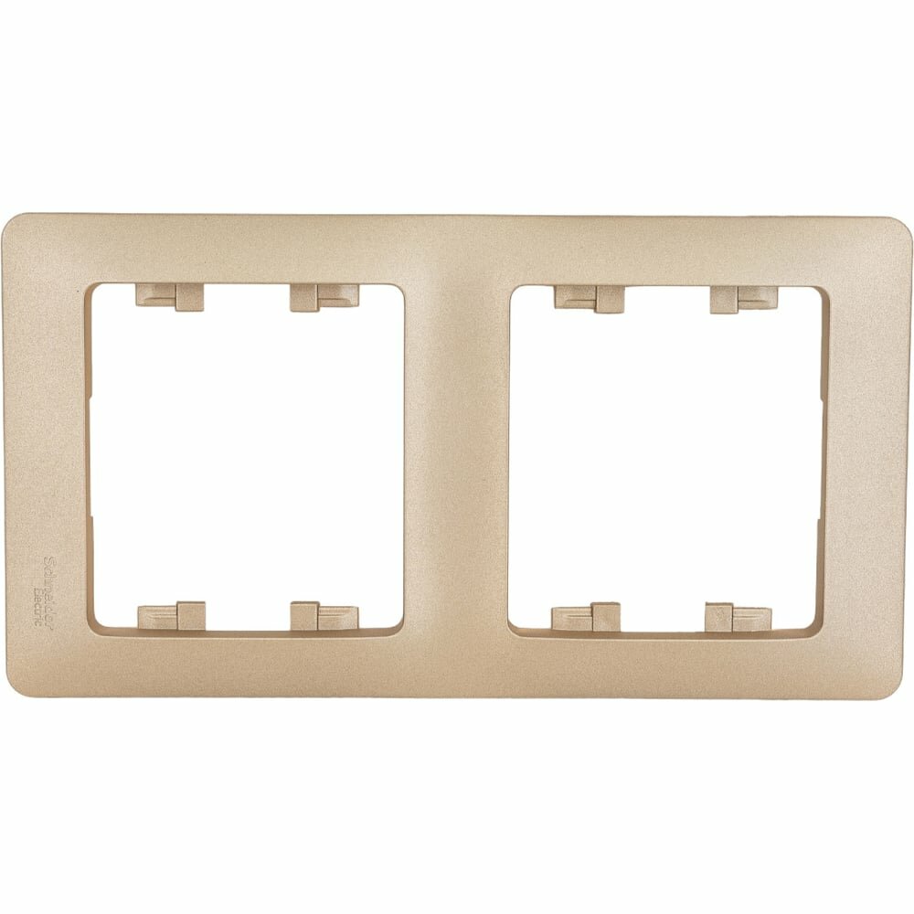 Вертикальная двухпостовая рамка Systeme Electric GLOSSA