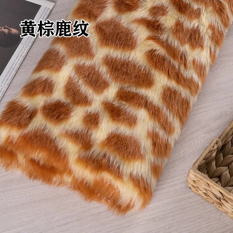 Искусственный мех ткань Xintianji леопардовый принт 5