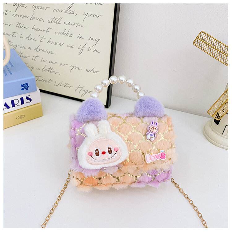 2025 Новый стильный девичий сумка модная универсальная детская сумка через плечо интернет-знаменитость маленькая девочка сумочка трендовая