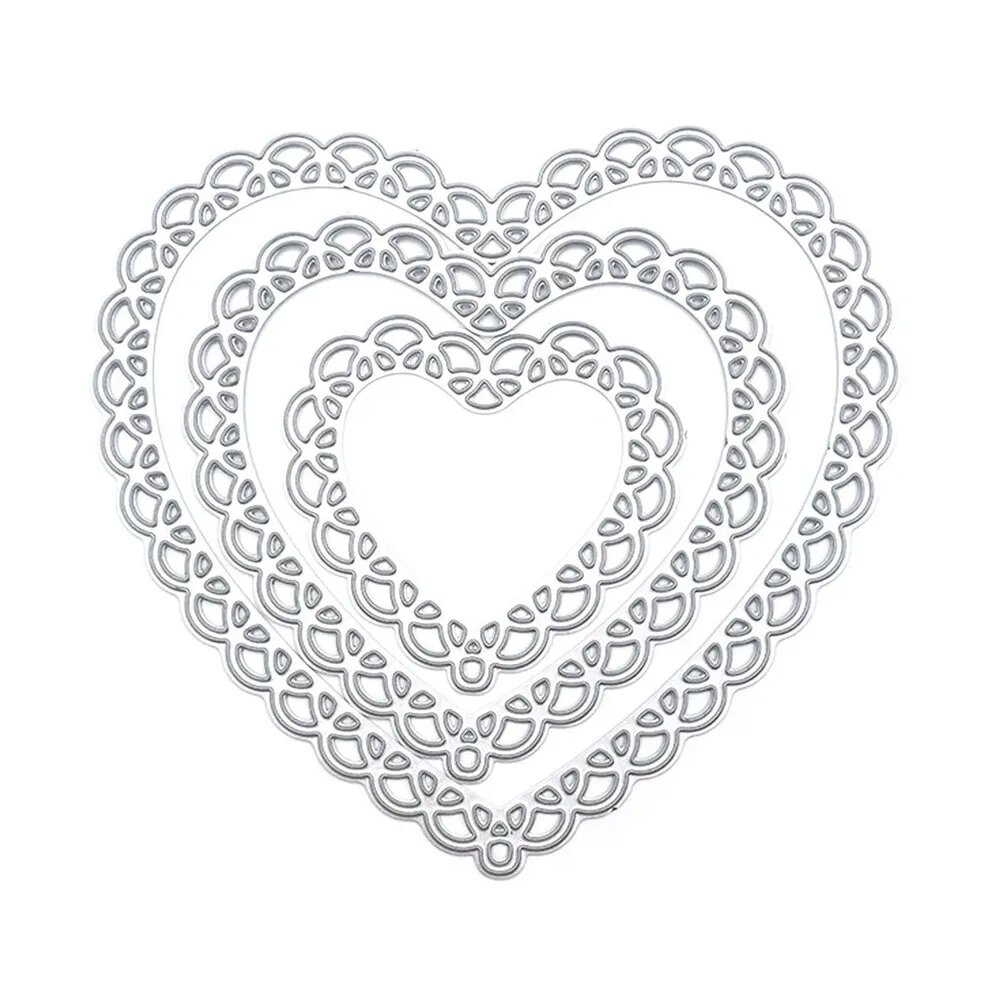 Версия для резки шаблона формы тиснения ножом с полым любовным сердцем