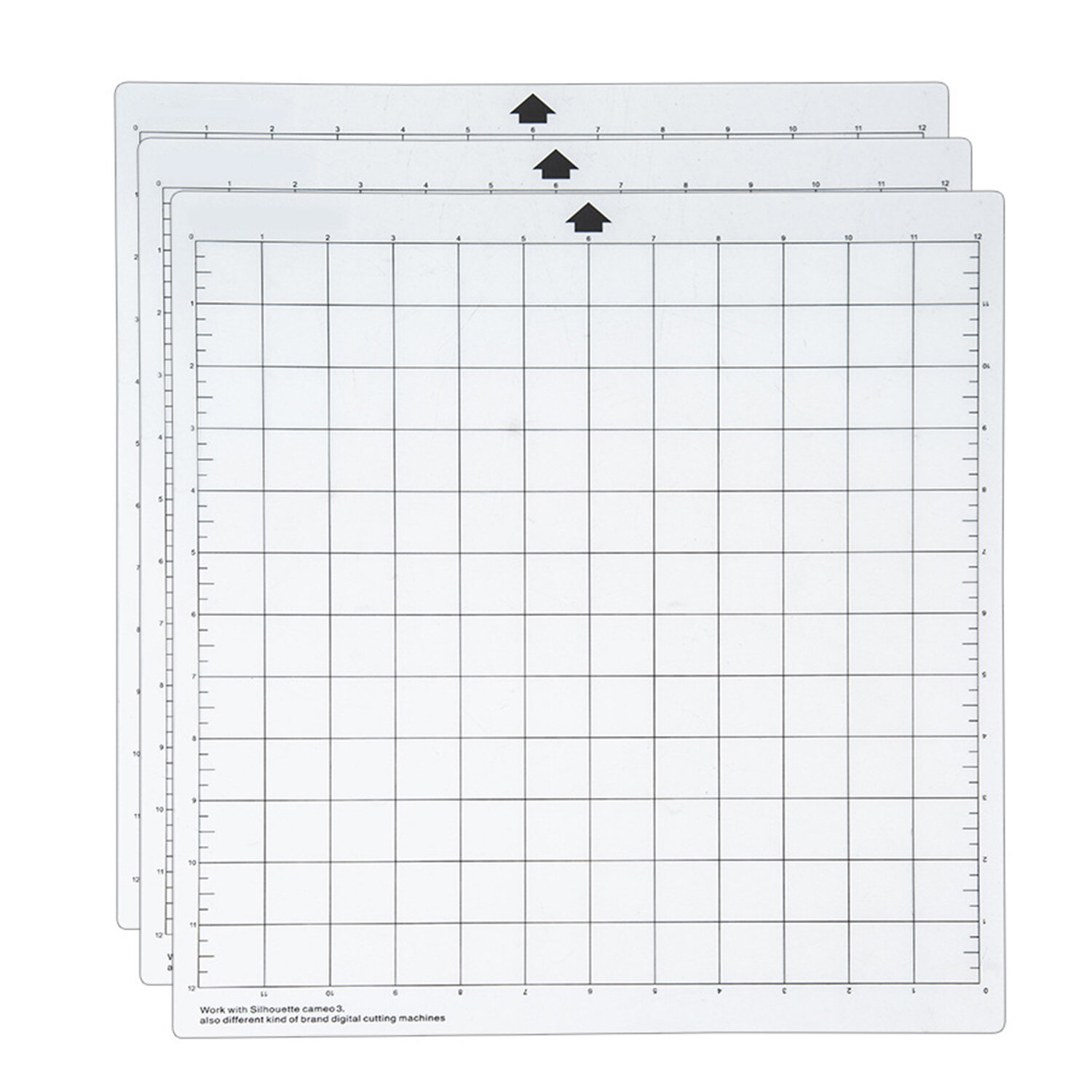 Замена Рубочной Материал Прозрачный Клеевой Материал Cricut Материал с Измерительной Сеткой 12x12 Дюймов Для Silhouette Cameo Cricut Explore Плоттерная Машина 3 Шт