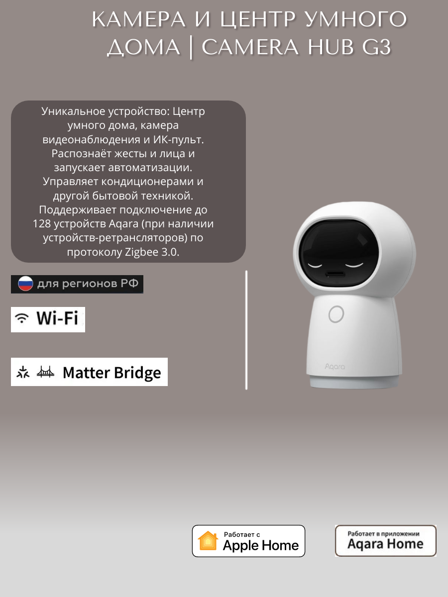 Умная камера Aqara Camera Hub G3 (CH-H03)