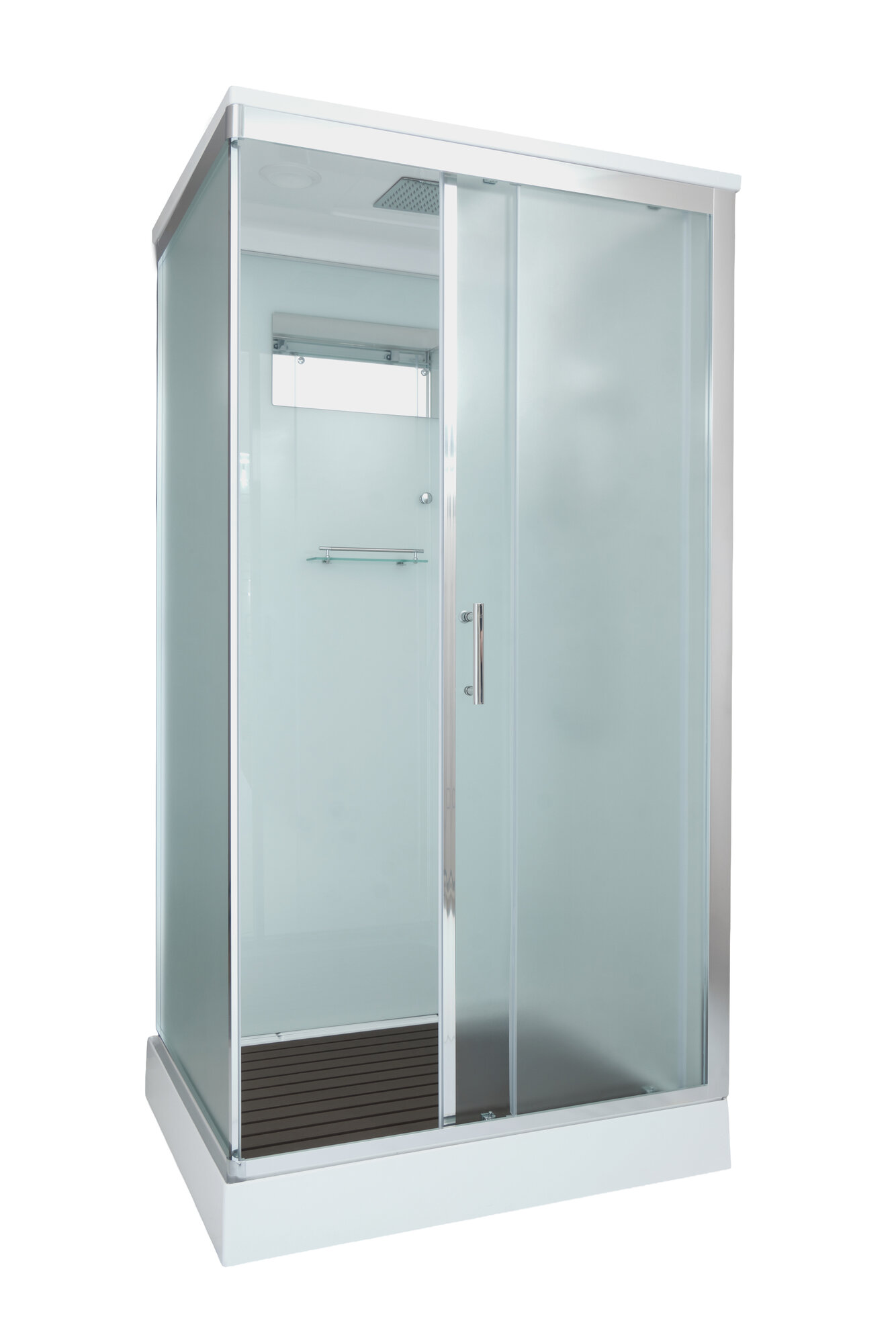 Душевая кабина DTO с крышей, низким поддоном, матовое стекло, 120х90х220 см, серия D