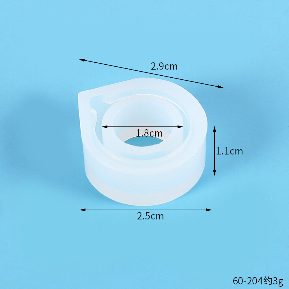 DIY Кристалл эпоксидное зеркало Силиконовое кольцо форма эпоксидные украшения эпоксидное кольцо на палец изготовление