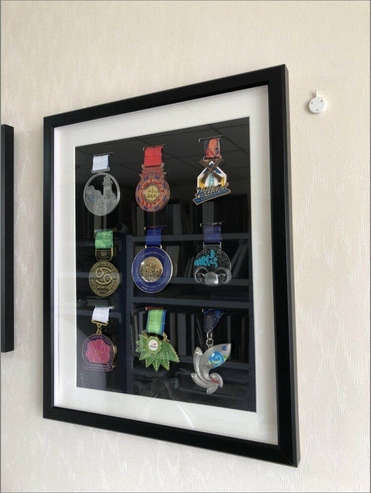 Рамка для хранения медалей марафона, настенное крепление, подставка для рамки балансировочного велосипеда, рамка для медалей, рамка из массива дерева, фоторамка HCDS