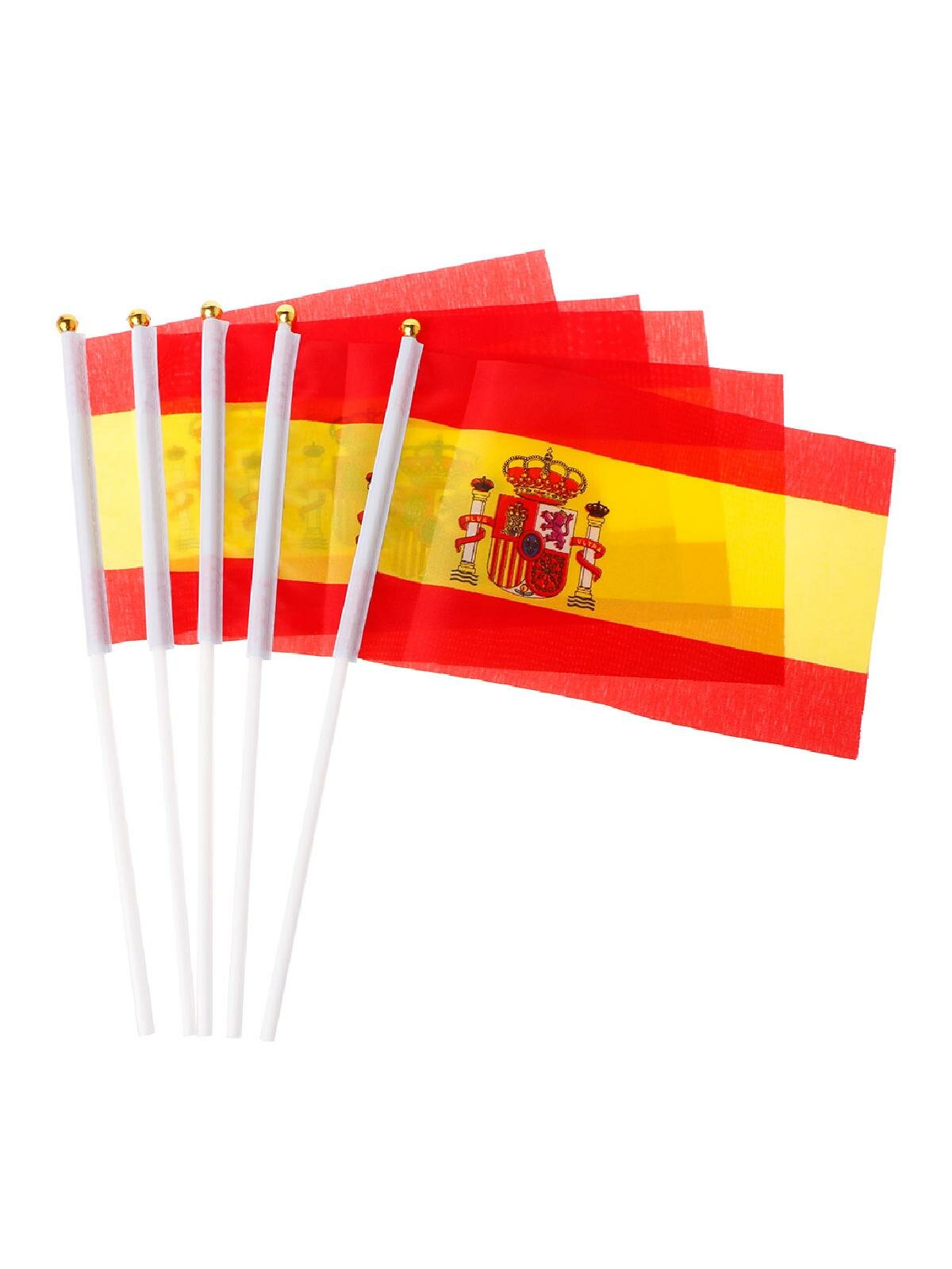 5шт Испанские Флаги С Развевающимися Руками Испания для Баннеров с Гербом Спортивное Открытие На Открытом Воздухе De