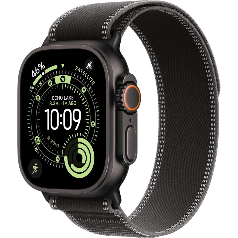 Смарт-часы Apple Watch Ultra 3, Black Titanium Black/Charcoal Trail Loop (S/M)