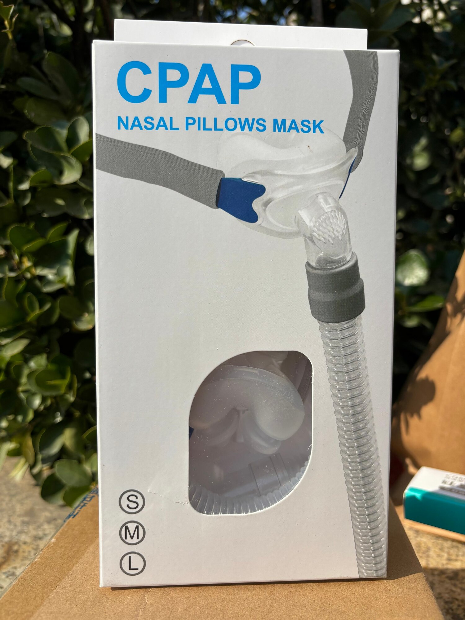 Маска CPAP с носовыми подушечками, СИПАП P2, с подушками, ремнем, трубками и 3 прокладками