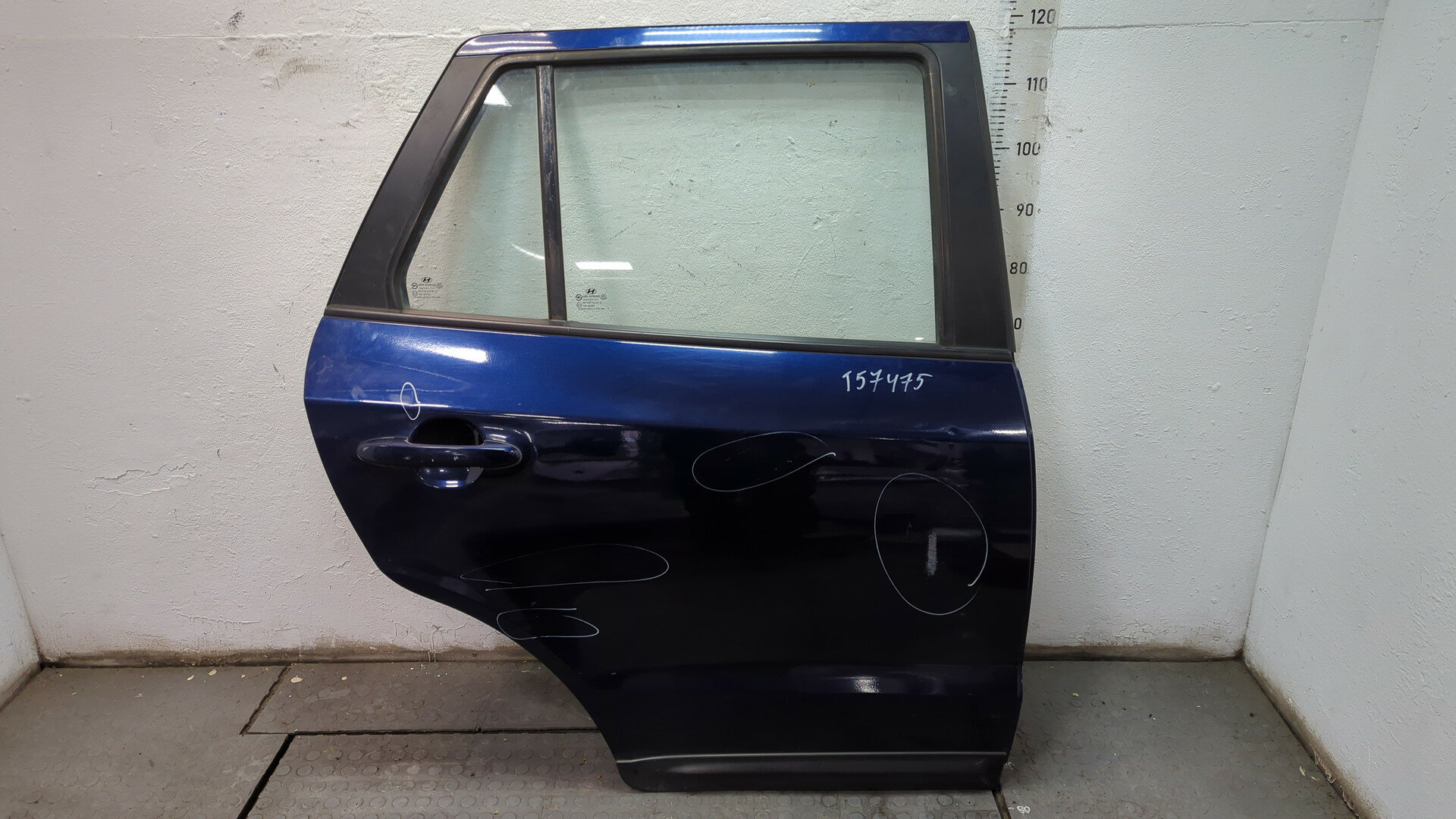 Дверь боковая (легковая) правая задняя Hyundai Santa Fe Б/У