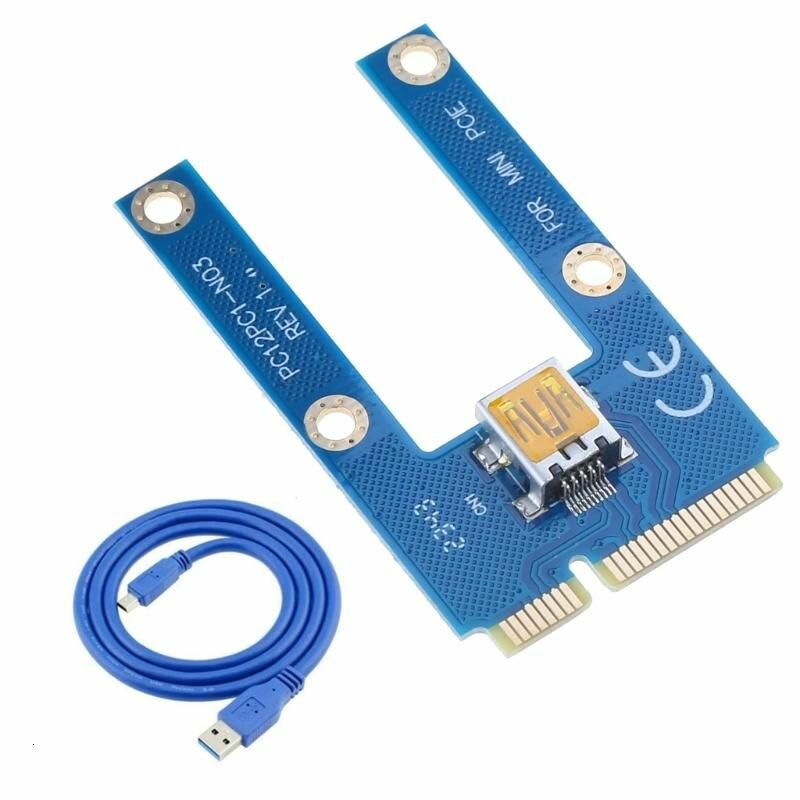 Riser Card PCI-E 1X to 16X, Единая карта плюс wir