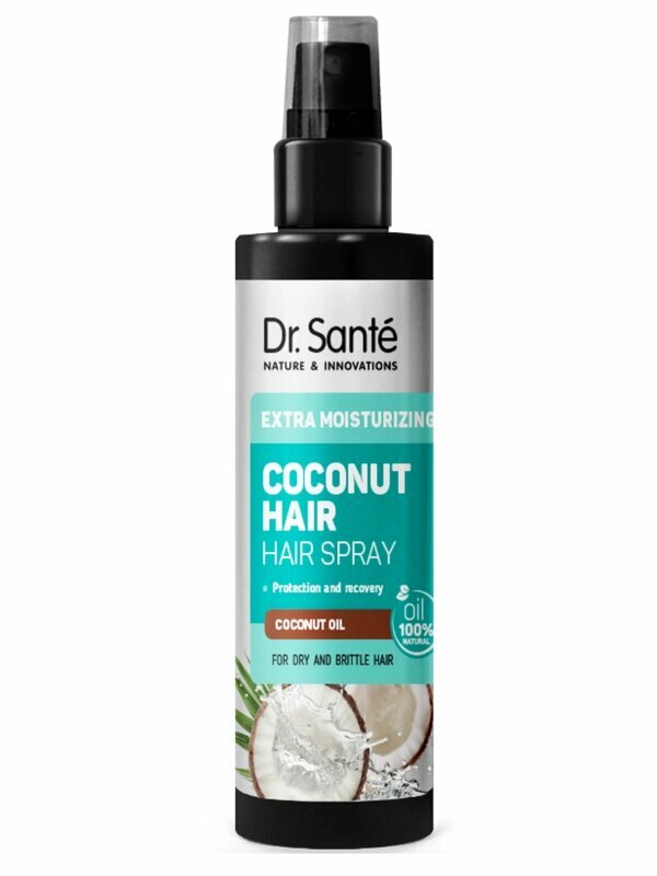 Dr.Sante Coconut Hair Спрей для сухих ломких волос Экстраувлажнение с маслом кокоса, 150мл