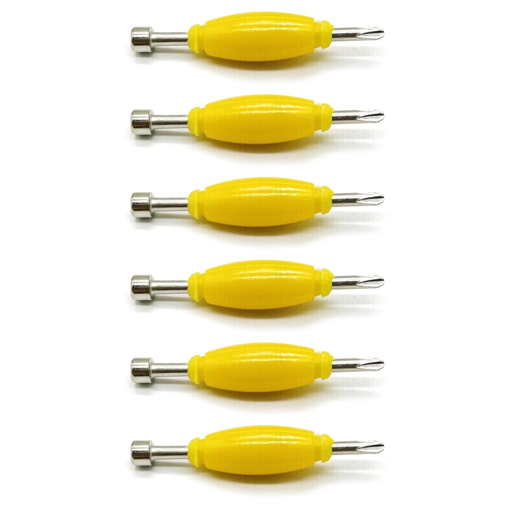 1 набор из 6 штук, универсальные детали и аксессуары для скейтбордов, двуглавая отвертка, маленькая отвертка-упаковка из 6 штук