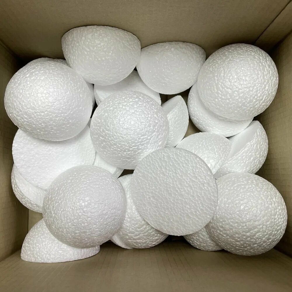 Полусфера из пенопласта 10см, 20шт