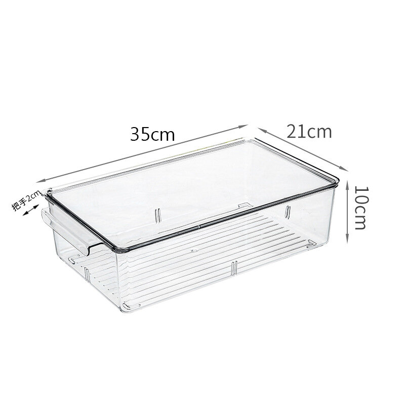 Высокопрозрачный контейнер для хранения продуктов из ПЭТ, специально для холодильника, пищевой, для свежести, органайзер для сортировки фруктов и овощей, пластиковый контейнер для заморозки