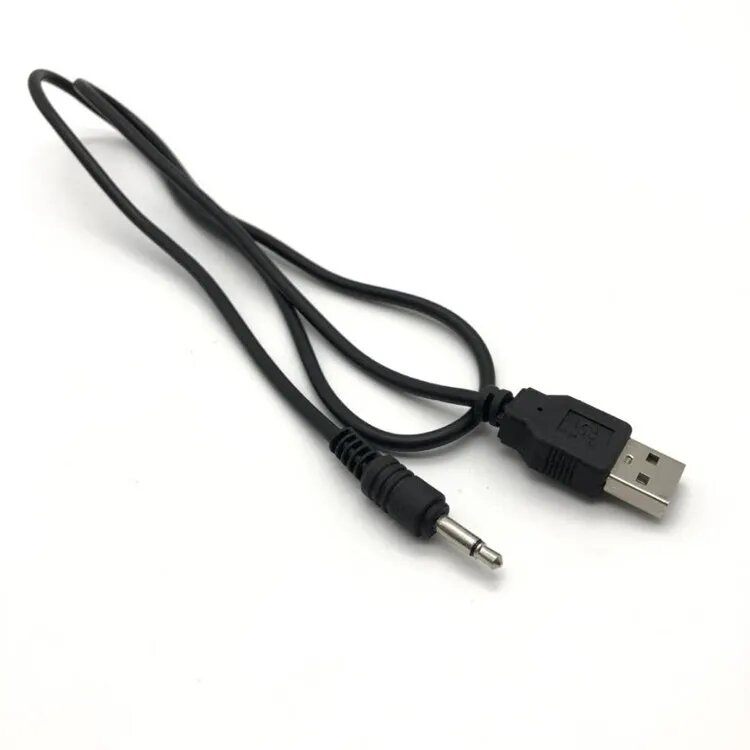 USB кабель 3.5 мм - USB для микрофона, черный