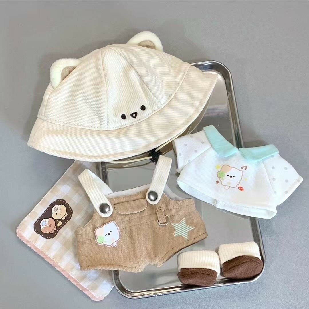 20 см новые хлопковые кукольные одежды для кемпинга, милый наряд для куклы, 10 предметов, распродано