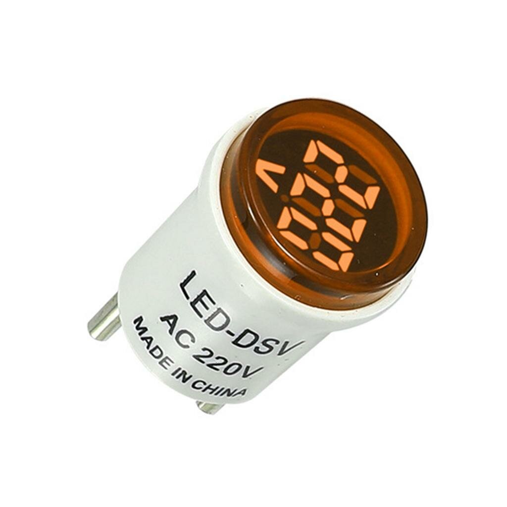 Цифровой вольтметр LED, 220 В, Желтый