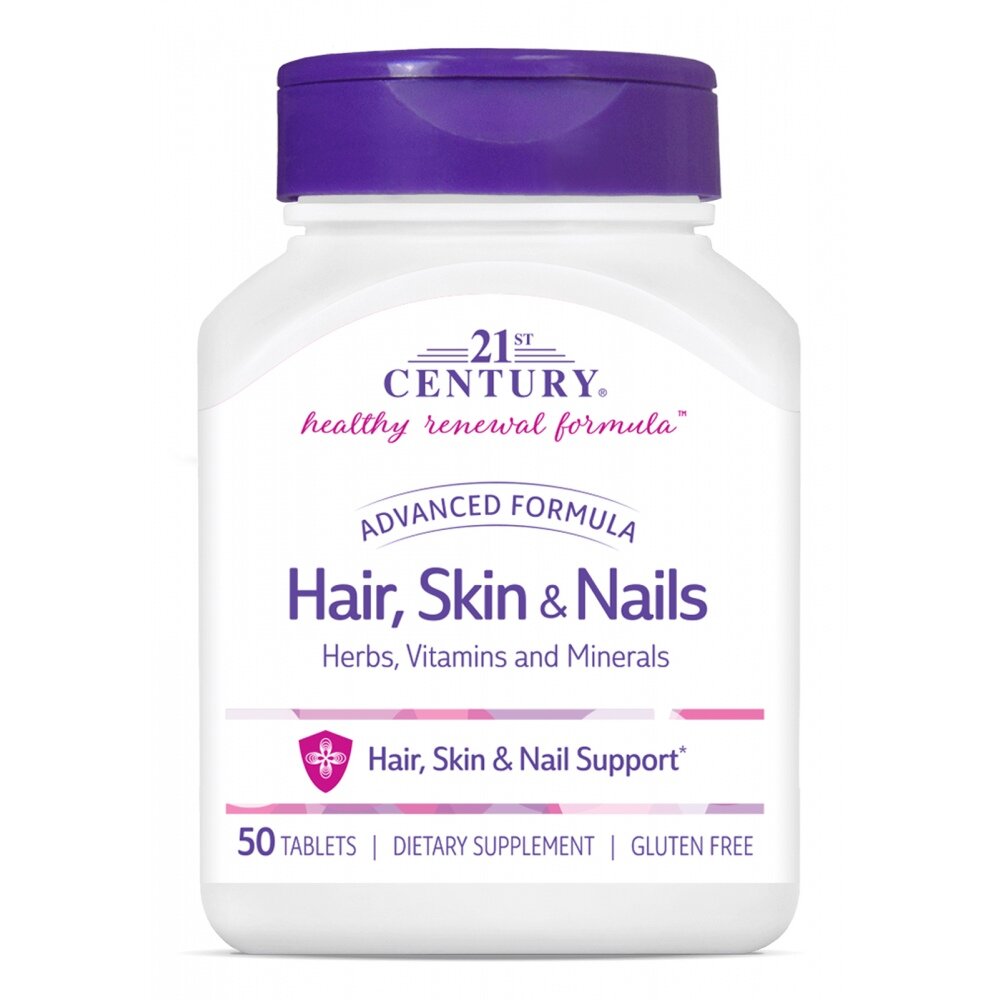 21st Century Hair, Skin & Nails, 50 таблеток