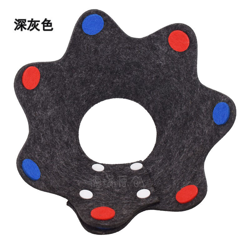 Коллар из фетра с подсолнухом, анти-грызущий, анти-лизательный, полотенце для слюней, защитный регулируемый воротник для домашних животных после операции