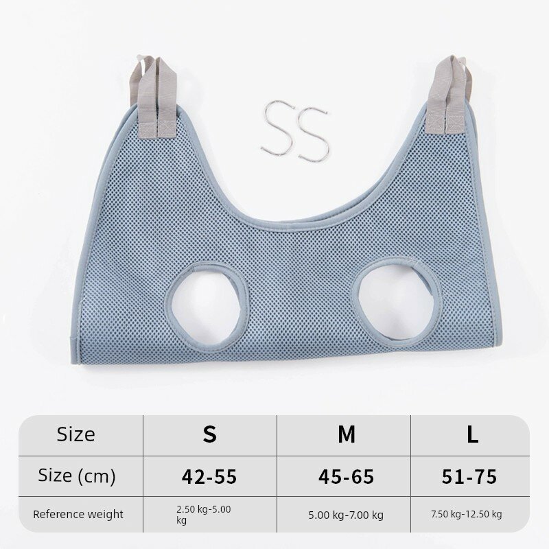 Гамак для груминга собак, инструмент для стрижки, обрезки когтей и купания. Серый красивый гамак_M[Модернизированная и