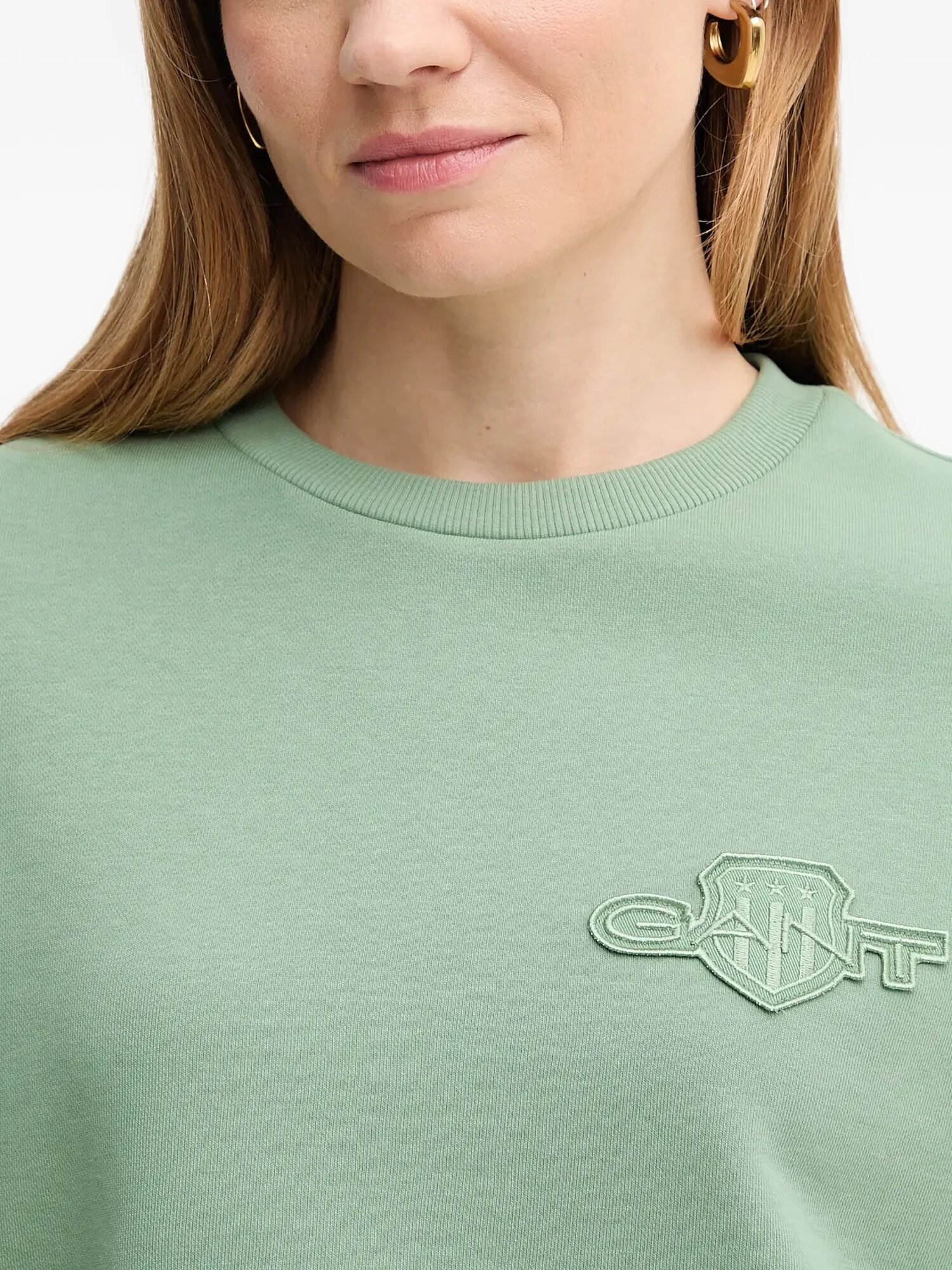 Толстовка GANT Embroidered sweatshirt, размер 46 — фото 1