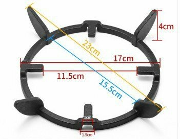 Встраиваемая настольная газовая плита, утолщенная противоскользящая круглая подставка для кастрюль, аксессуары для газовой плиты, подставка для железной кастрюли