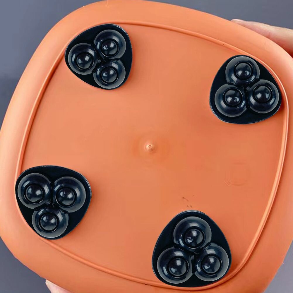 Ролики для мебели универсальные 4 шт 37×37 мм из С-пластика с шариками из нержавеющей стали, до 45,4 кг, на 360°