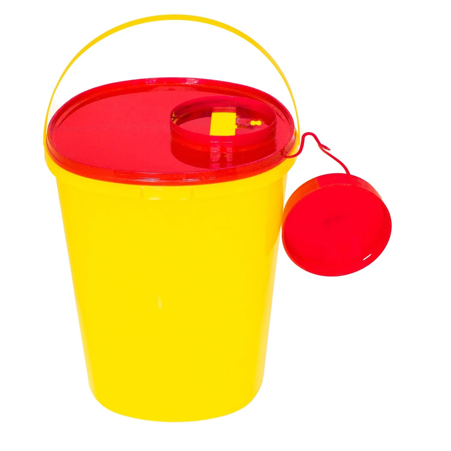 Емкость-контейнер для сбора остр инст. с иглосъем. Б Жел 6л, 45шт/уп, Сзпи