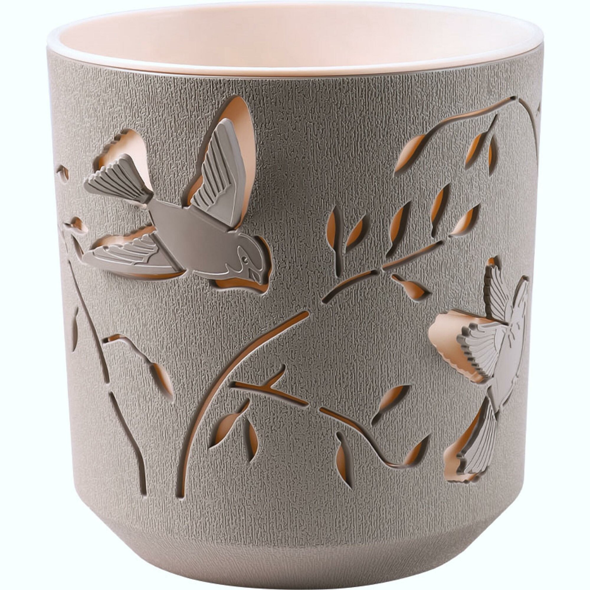 Кашпо колибри 1.25Л мокачино пудра ВМС