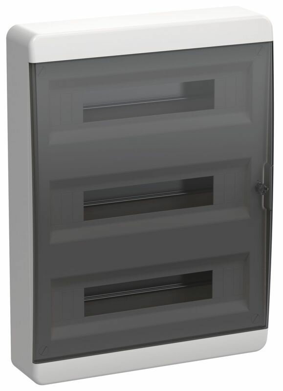 Корпус ЩРН-П-54 TEKFOR IP41 черн. прозр. дверь пластик. IEK TF5-KP12-N-54-41-K01-K03