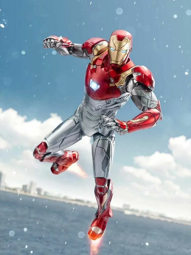 Железный человек Фигурка, Iron Man Mark 47, подвижные фигурки,18 см, ZD TOYS