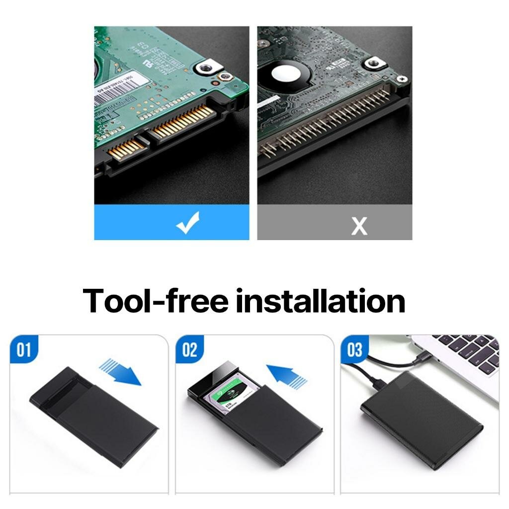 Корпус для 2.5" HDD USB3.0/Type-C, 3.0 — фото 1