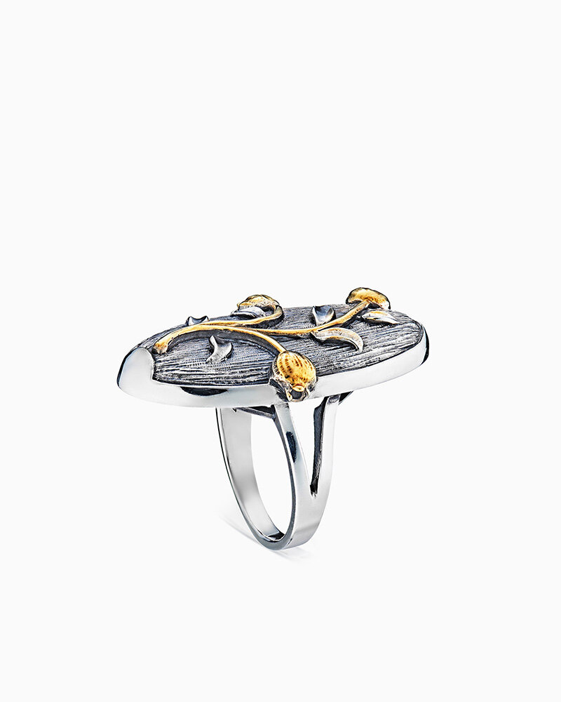Кольцо, серебро, 925 проба