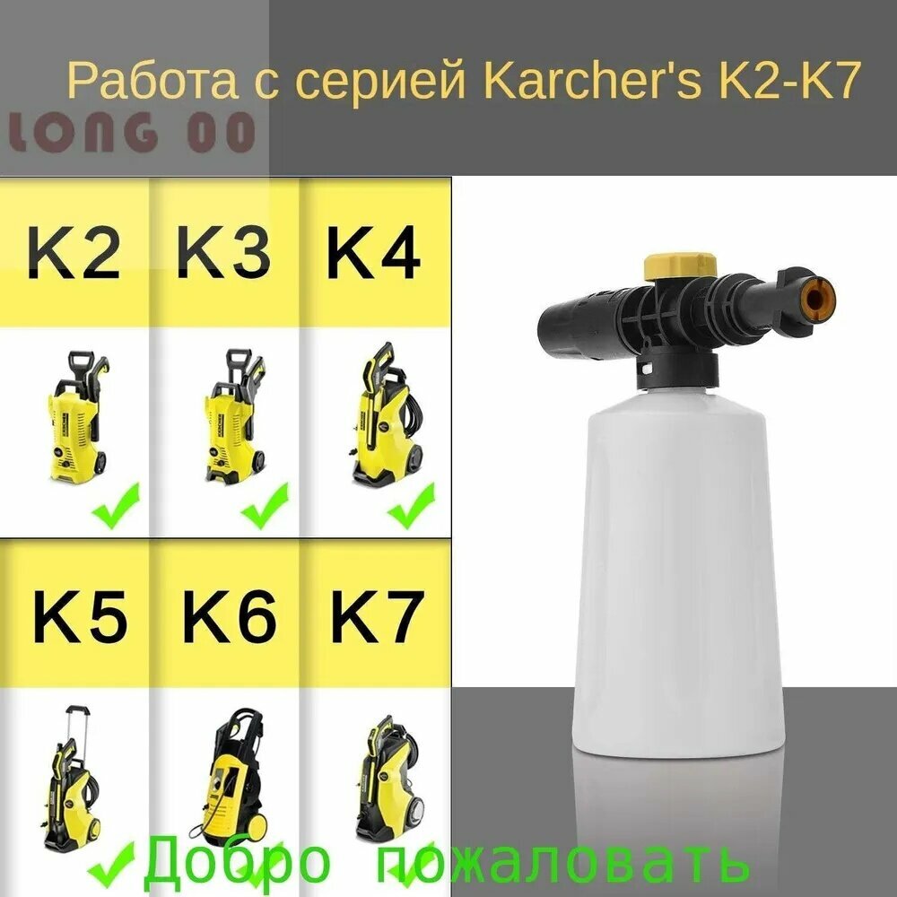 Пеногенератор для мойки высокого давления керхер к2-к7