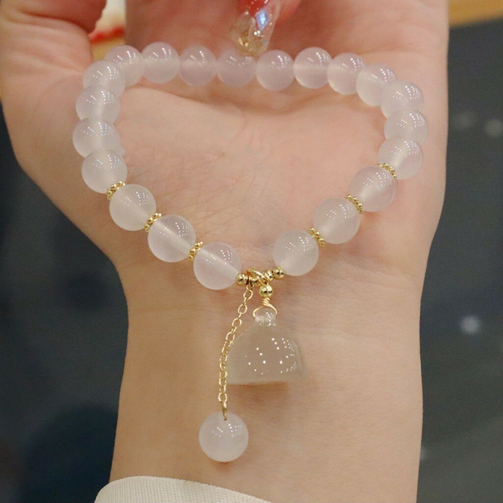 Браслет для гадания, YM Mall из клубничного с лунным камнем Привлечение любви