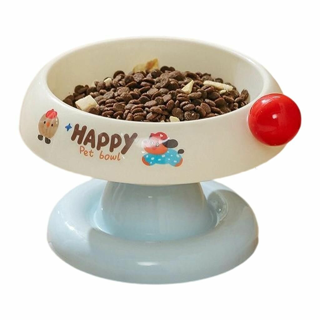 Современная кухонная миска с противоскользящим дном в ярких цветах, Белый