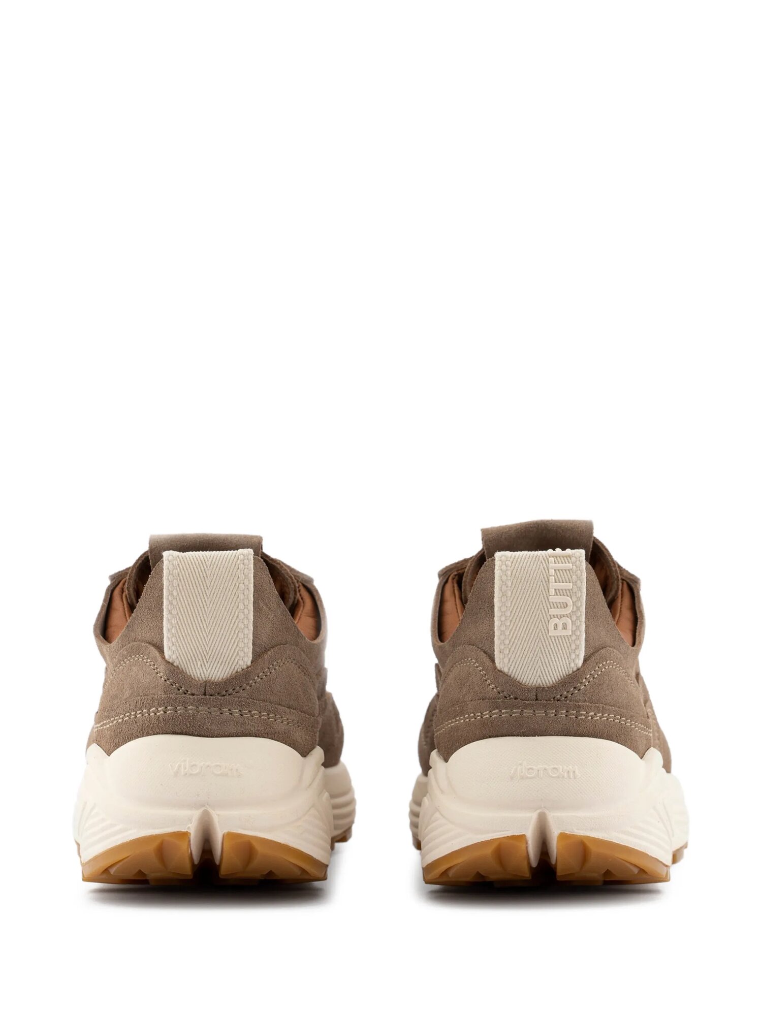 Кроссовки Buttero Round-toe perforated sneakers, размер 37, brown — фото 1