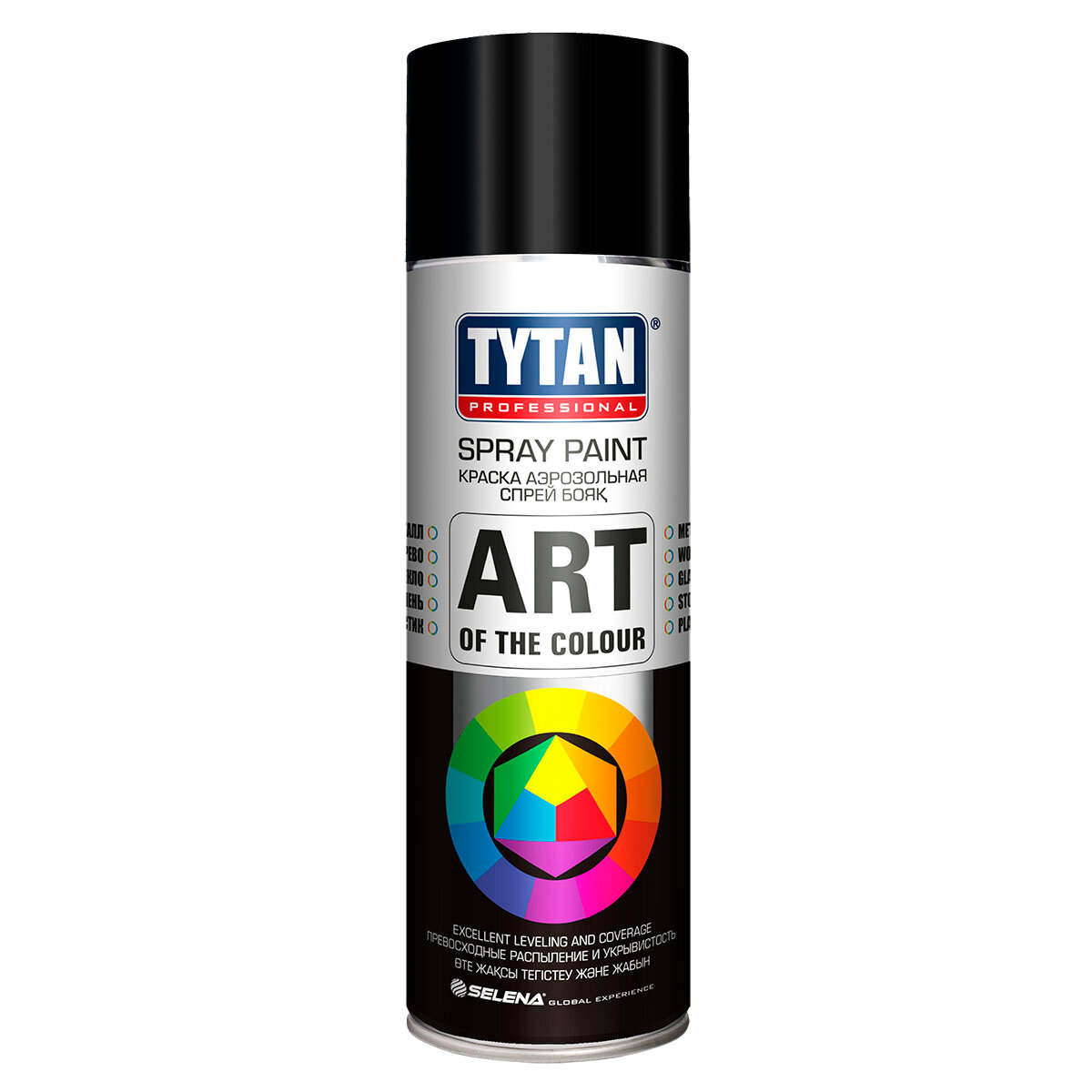 Краска TYTAN PROFESSIONAL ART OF THE COLOR аэрозольная матовая RAL9004 черный 400мл